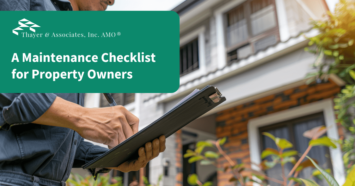 A Maintenance Checklist for Property Owners
